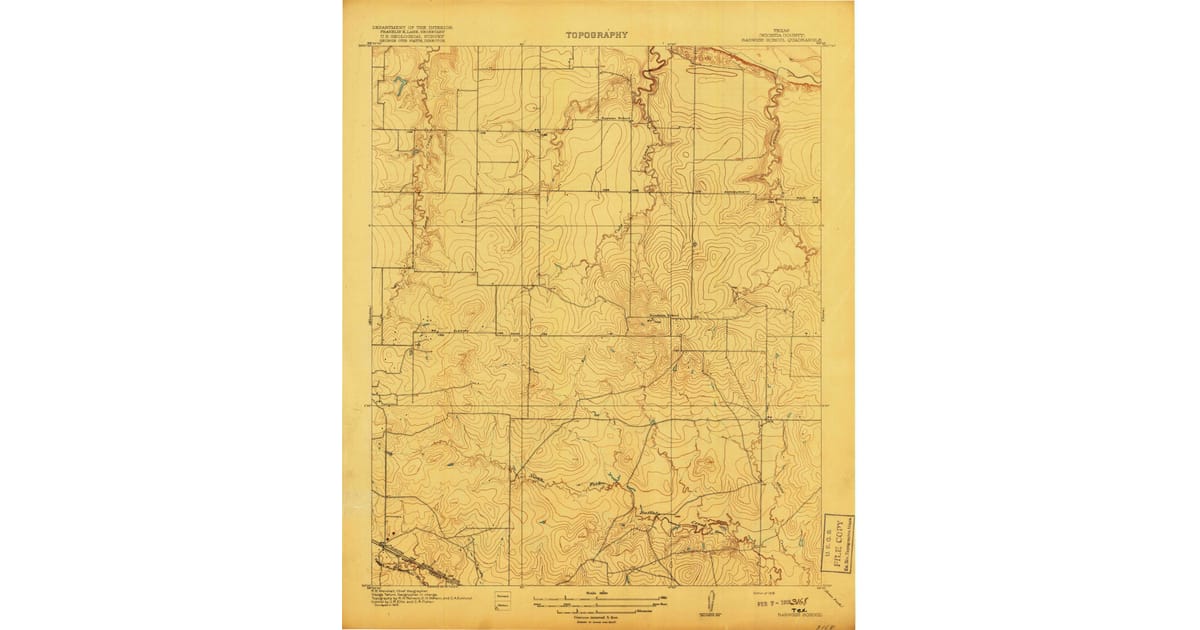 1918 Map of Barwise School, Wichita County, TX — High-Res | Pastmaps