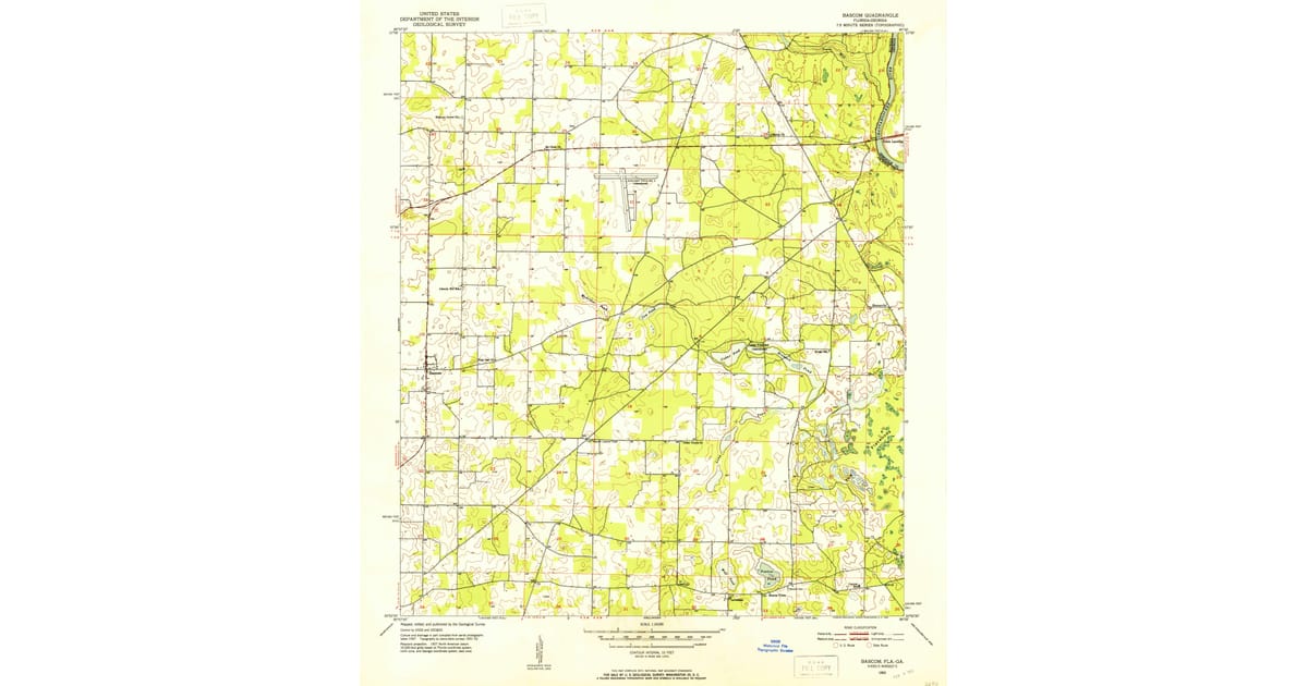Old Maps of Bascom, FL | Pastmaps