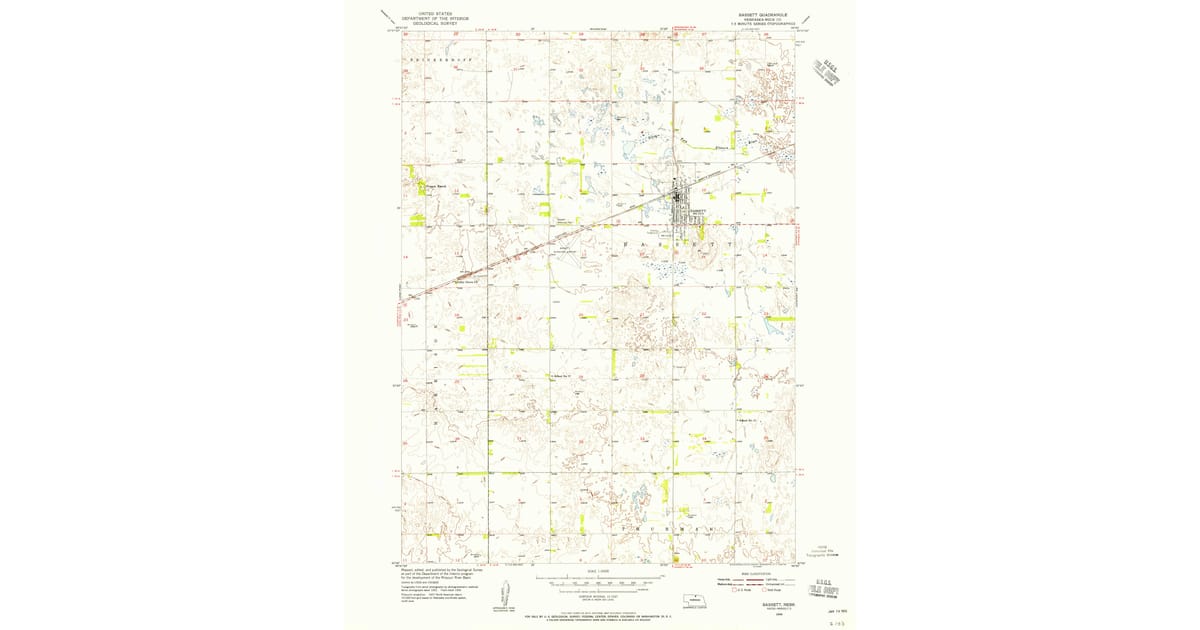 Old Maps of Bassett, NE | Pastmaps