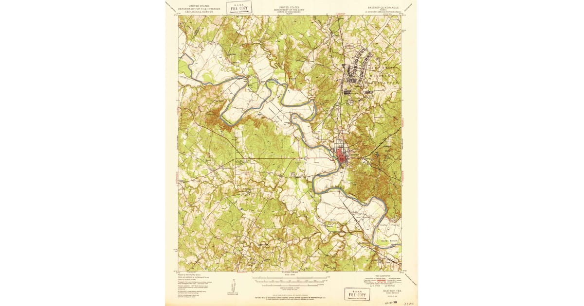 1950s Maps of Upton, TX | Pastmaps
