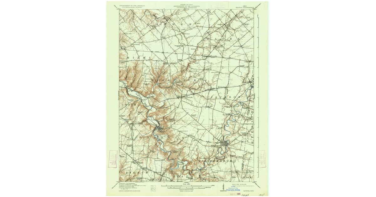 1916 Map of Batavia, OH — High-Res | Pastmaps