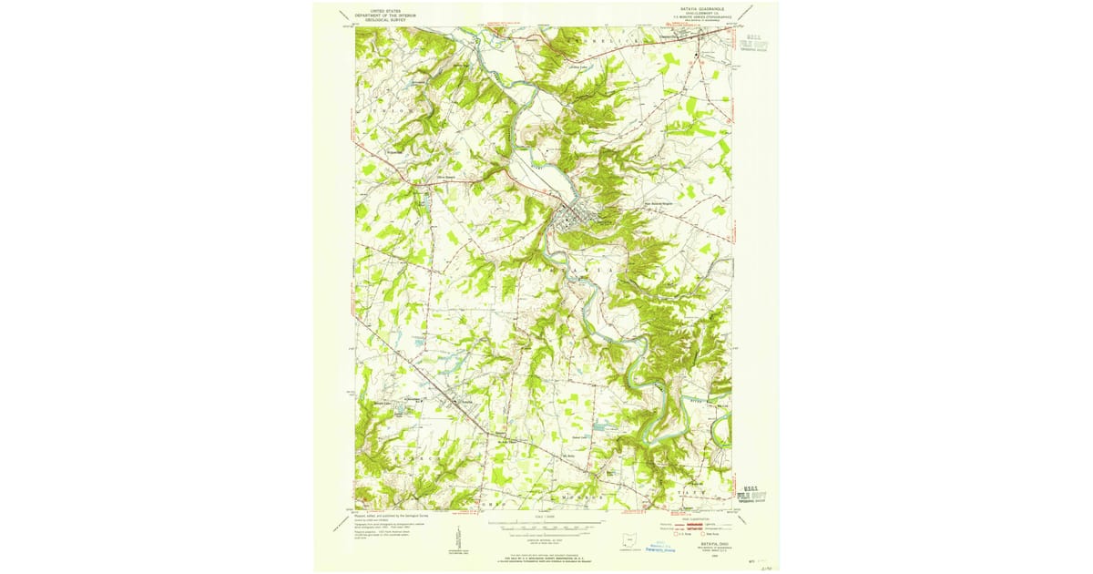 1953 Map of Batavia, OH — High-Res | Pastmaps
