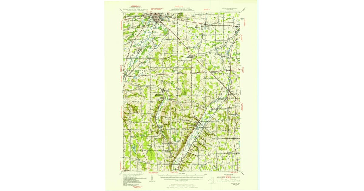 1950 Map of Batavia, NY — High-Res | Pastmaps