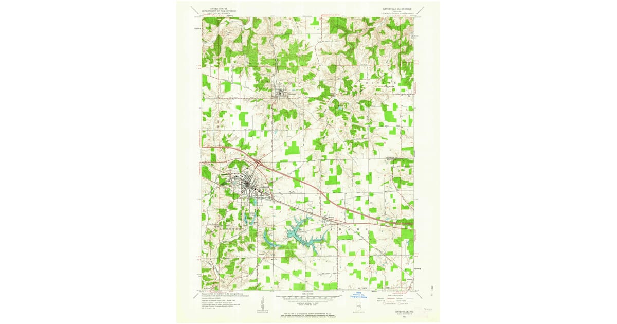 1960s Maps of Batesville, IN | Pastmaps