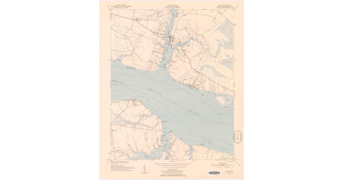Old Maps of Core Point, NC | Pastmaps