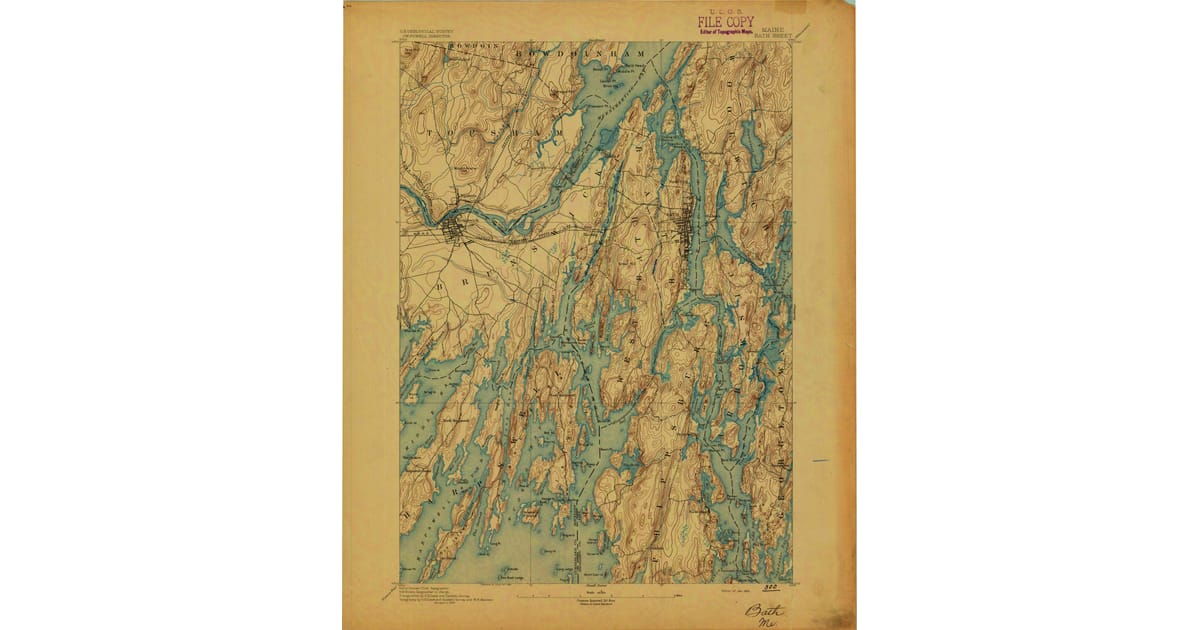 Old Maps of Topsham Historic District, Topsham | Pastmaps