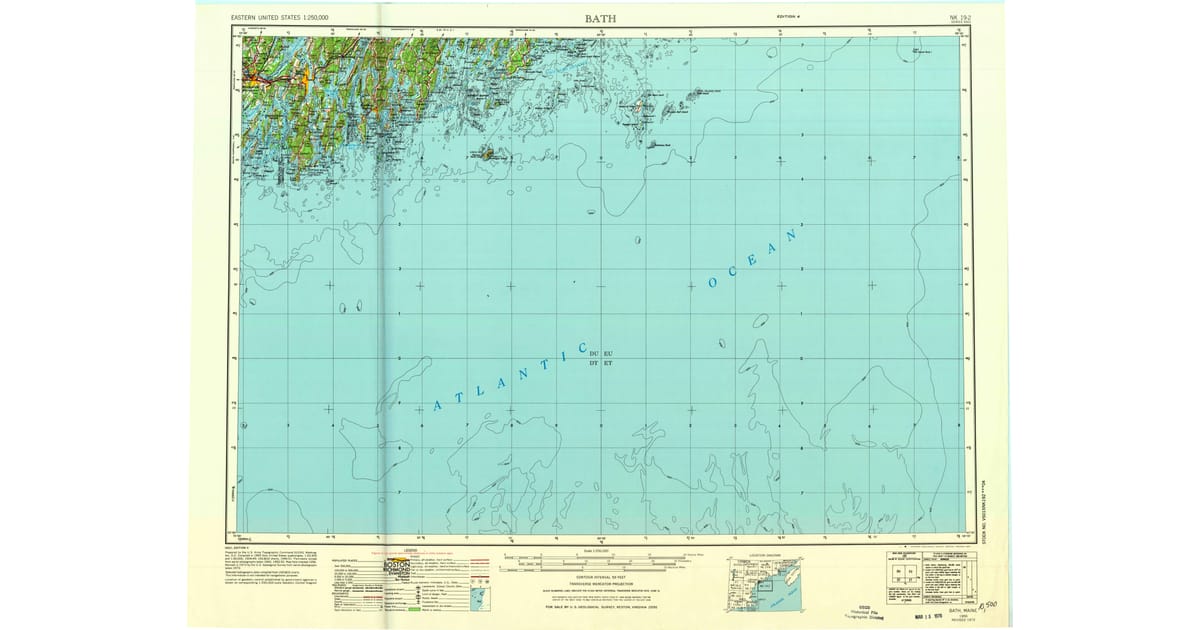 1950s Maps of Five Islands, Georgetown | Pastmaps