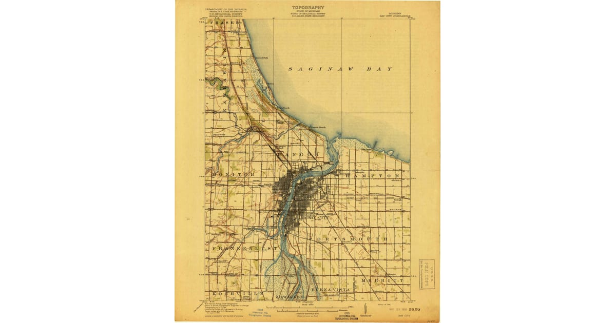 Old Maps of Bay City, MI | Pastmaps