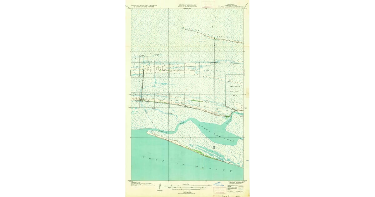 Old Maps of Creole, LA for Hiking & Exploration | Pastmaps