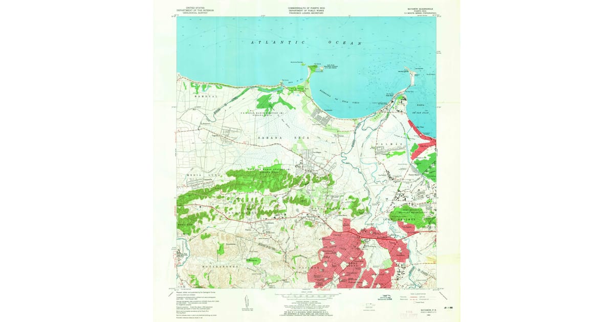 1960s Maps of Toa Baja | Pastmaps