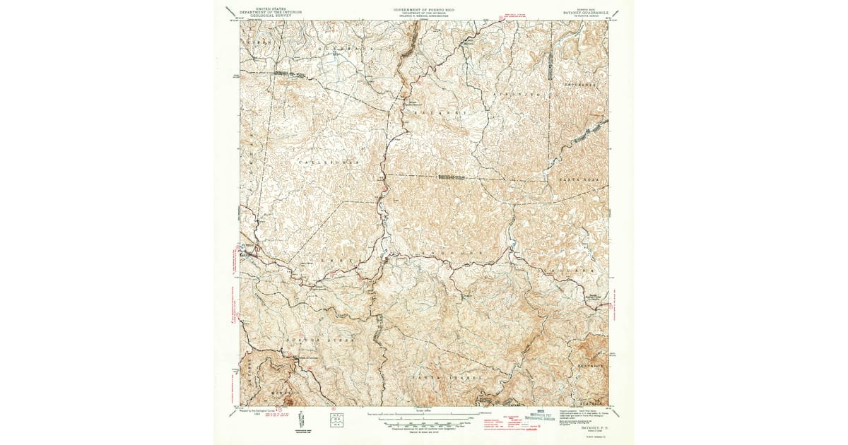 Old Historical Maps of Santa Isabel, Utuado | Pastmaps