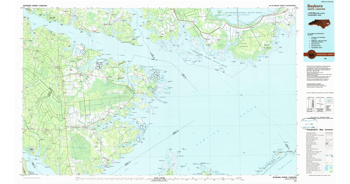 1980s Maps of Edward, NC | Pastmaps