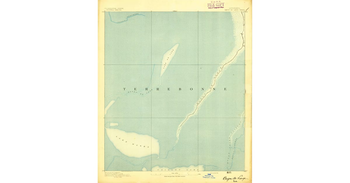 Old Maps of Theriot, LA | Pastmaps