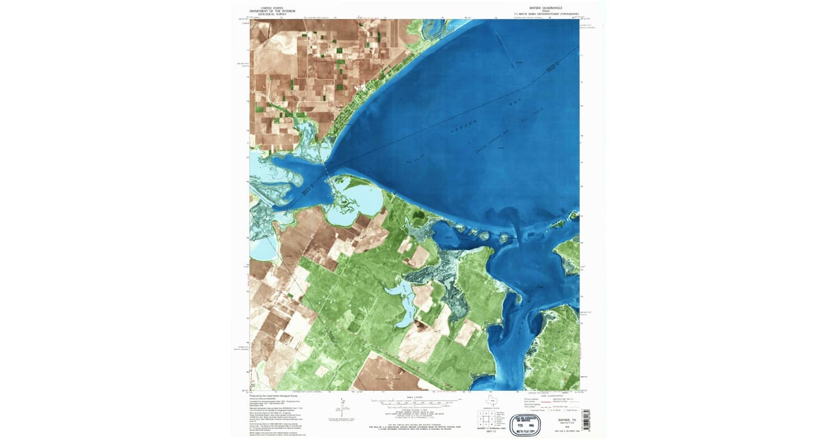 1979 Map of Bayside, TX — High-Res | Pastmaps