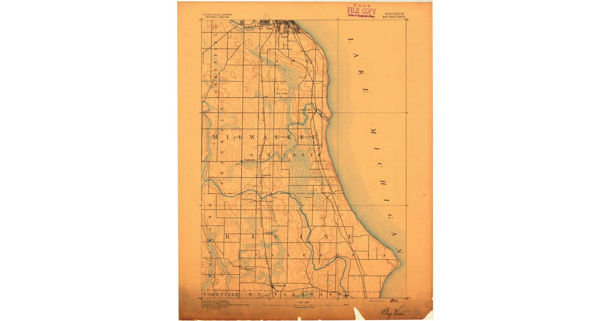 Old Maps of Red Oak Heights, Milwaukee for Genealogy | Pastmaps
