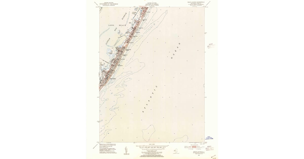 1950s Maps of Brant Beach, Long Beach Township | Pastmaps