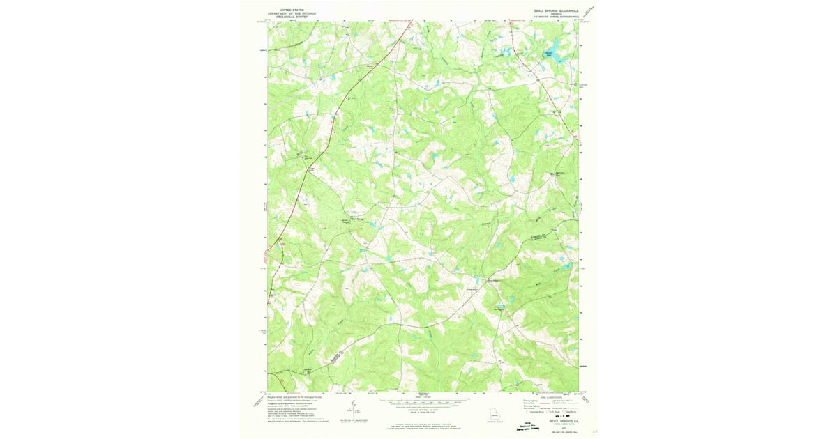 1970s Maps of Warren County, GA | Pastmaps