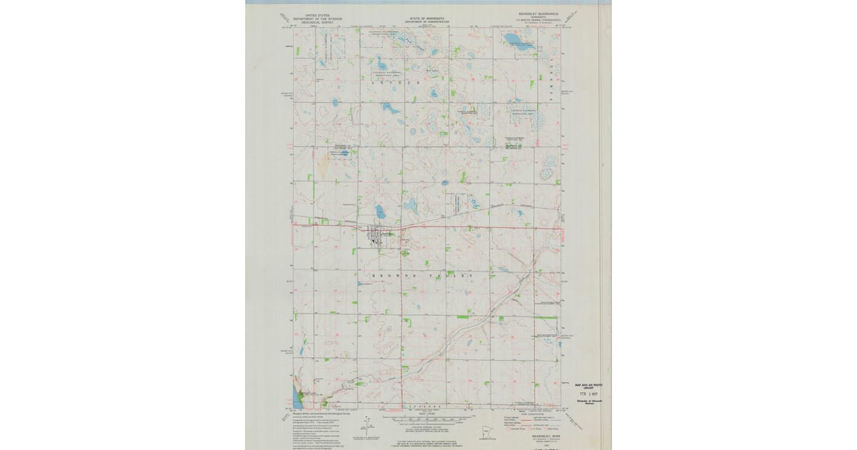 1974 Map of Beardsley, MN — High-Res | Pastmaps