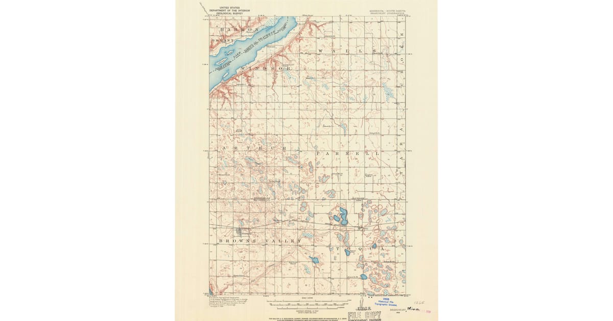 1916 Map of Beardsley, MN — High-Res | Pastmaps