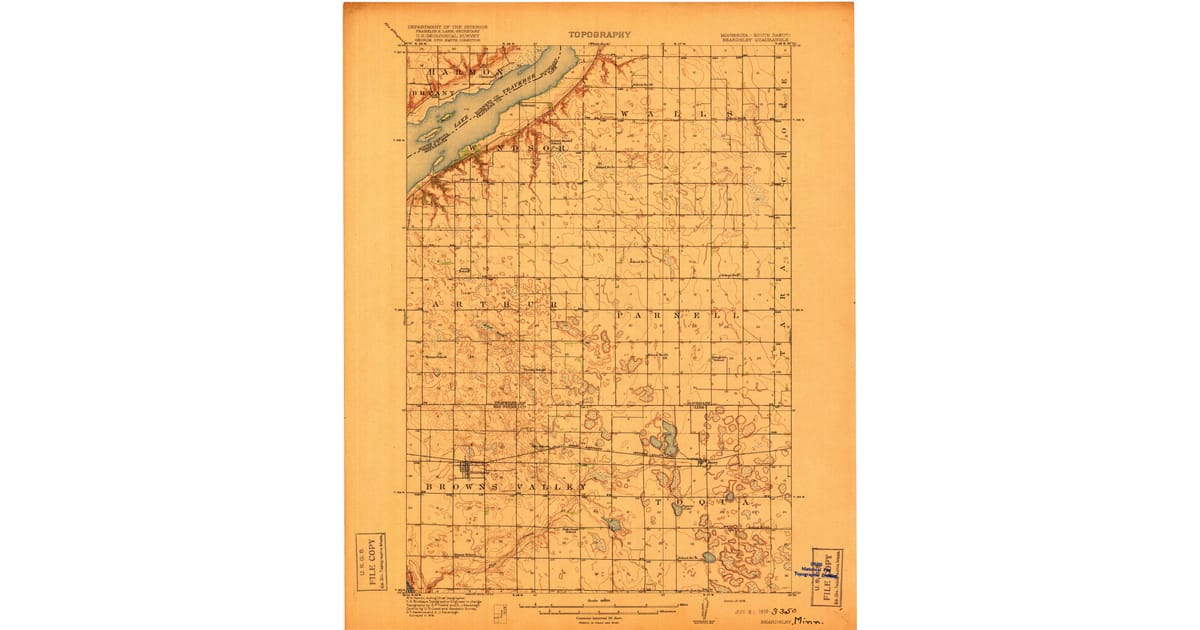 1918 Map of Beardsley, MN — High-Res | Pastmaps