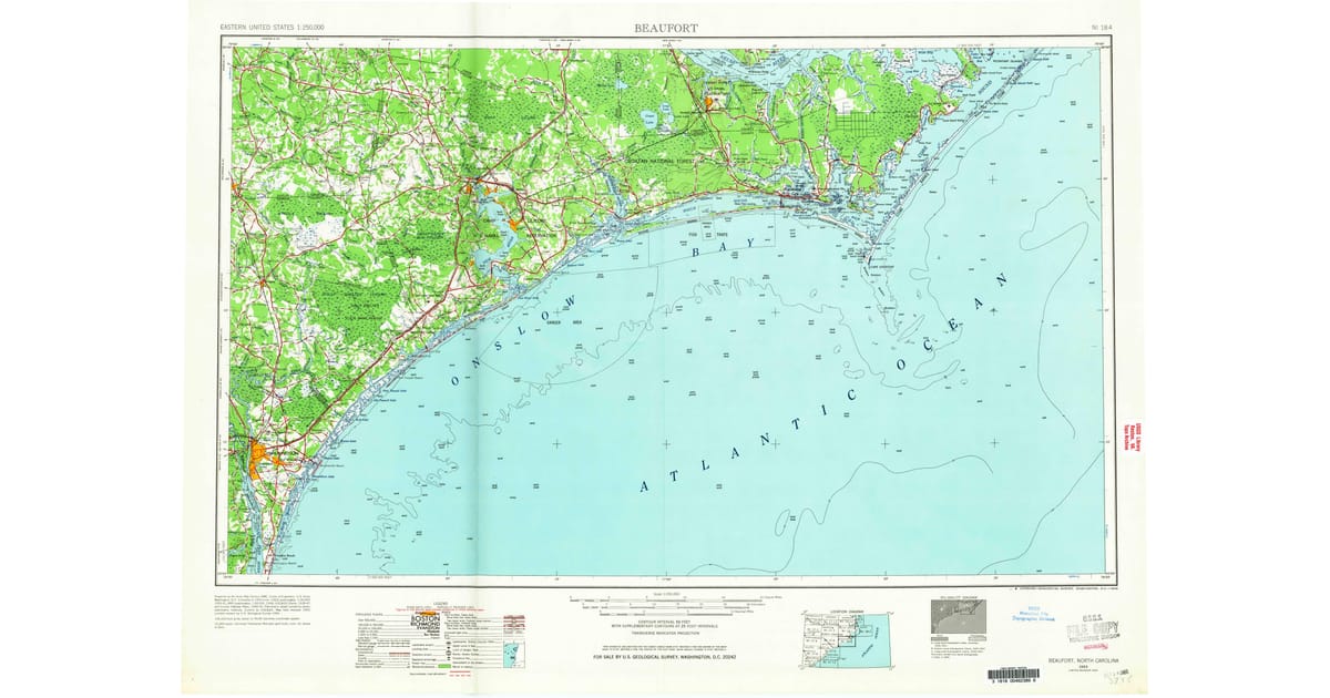 1950s Maps of Rocky Point, NC | Pastmaps