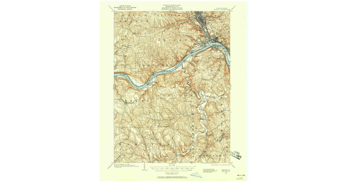 1900-1909 Maps of Downtown, Beaver County | Pastmaps