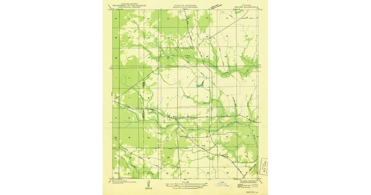 Old Maps of Allen Parish, LA for Genealogy | Pastmaps