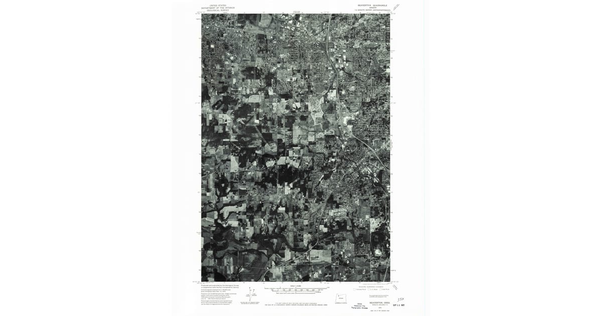 1975 Map of Beaverton, OR — High-Res | Pastmaps