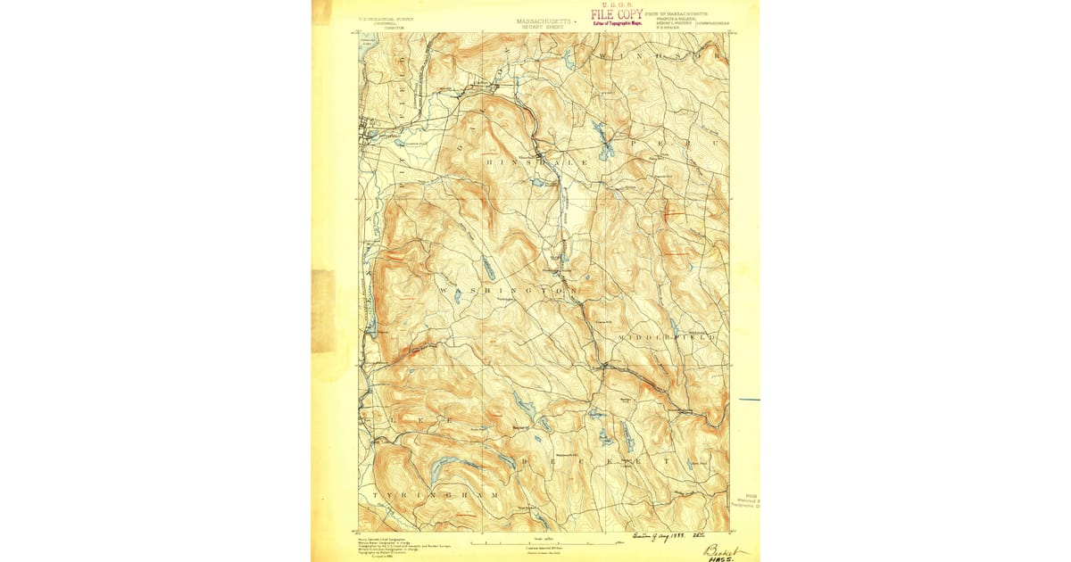 1888 Map of Becket, Berkshire County, MA — High-Res | Pastmaps