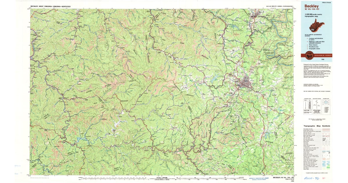 1980s Maps of Manila, WV | Pastmaps