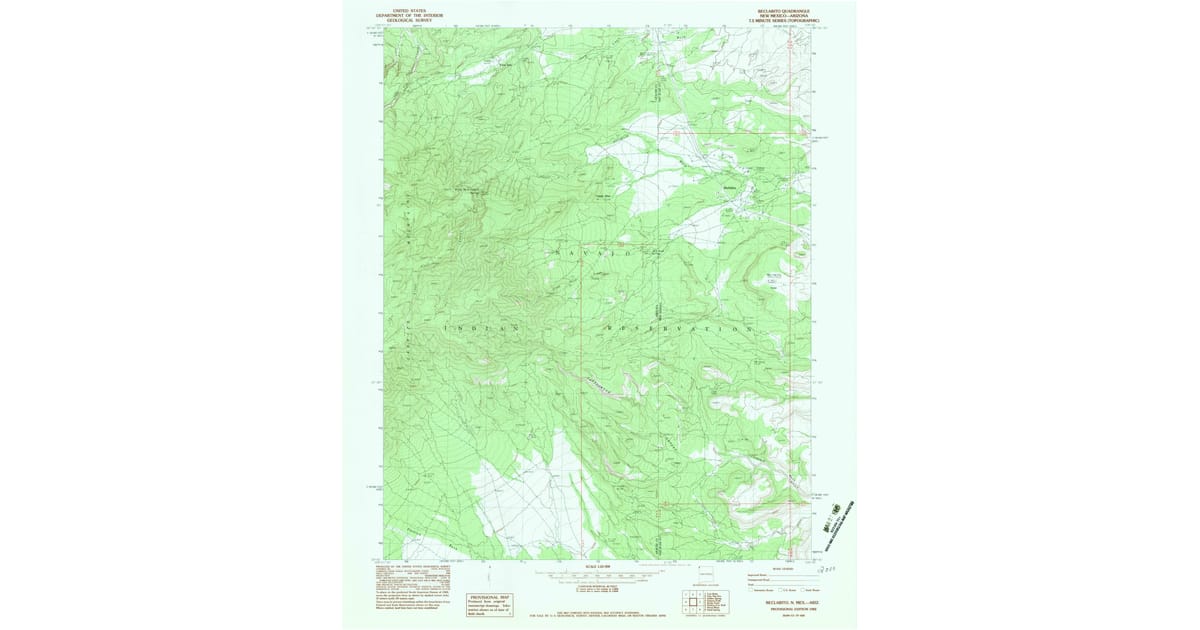 1980s Maps of Beclabito, Shiprock Agency | Pastmaps