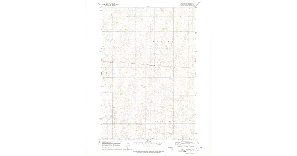 1978 Map of Beebe, Edmunds County, SD — High-Res | Pastmaps