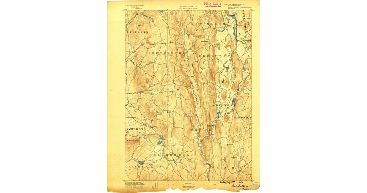 1890s Maps of Hardwick, MA | Pastmaps