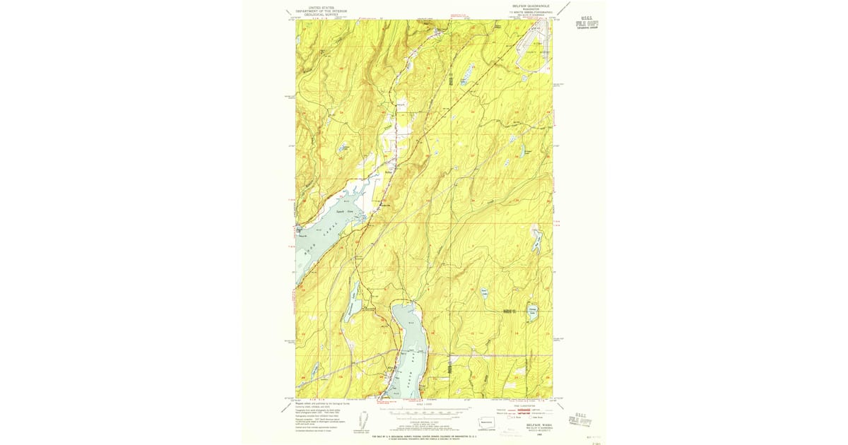 1953 Map of Belfair, WA — High-Res | Pastmaps