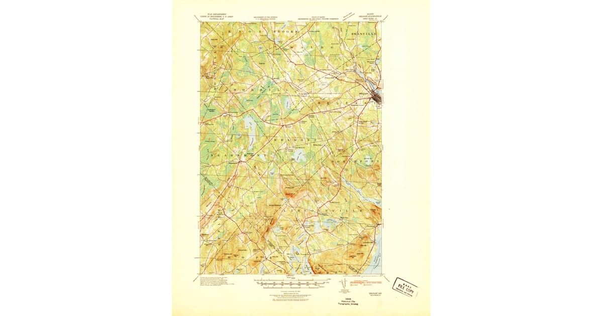 1941 Map of Belfast, ME — High-Res | Pastmaps
