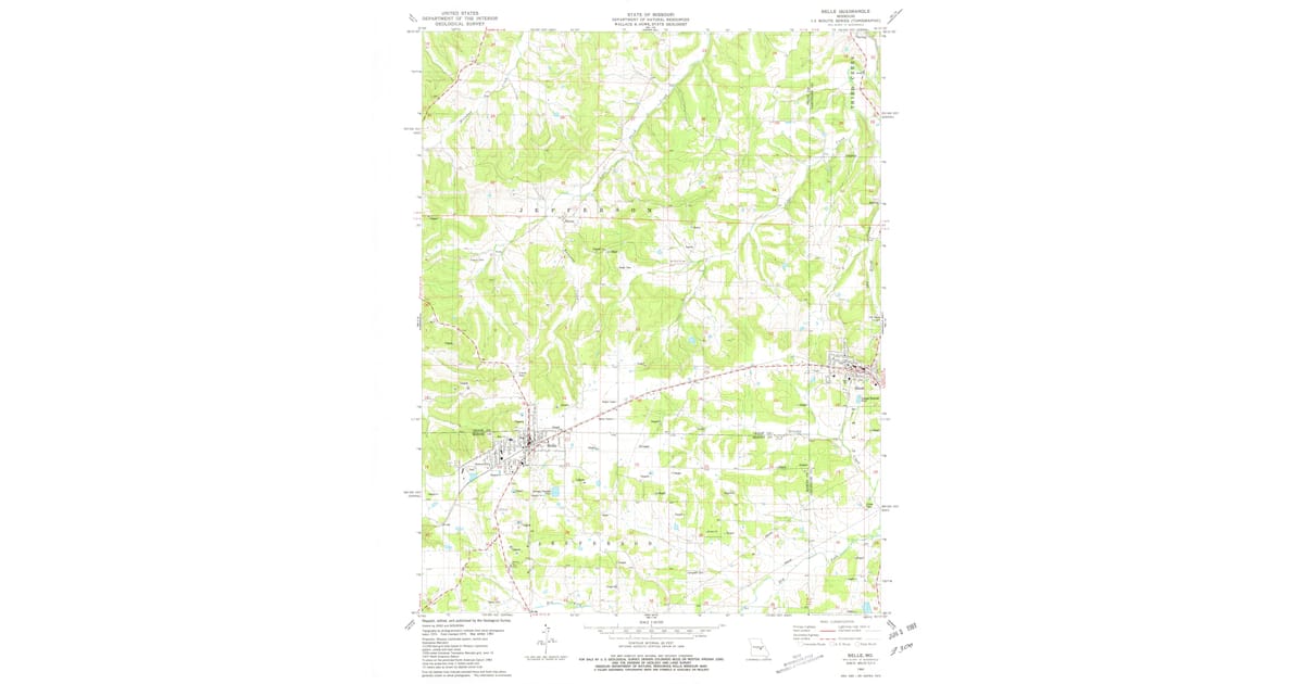 1981 Map of Belle, MO — High-Res | Pastmaps