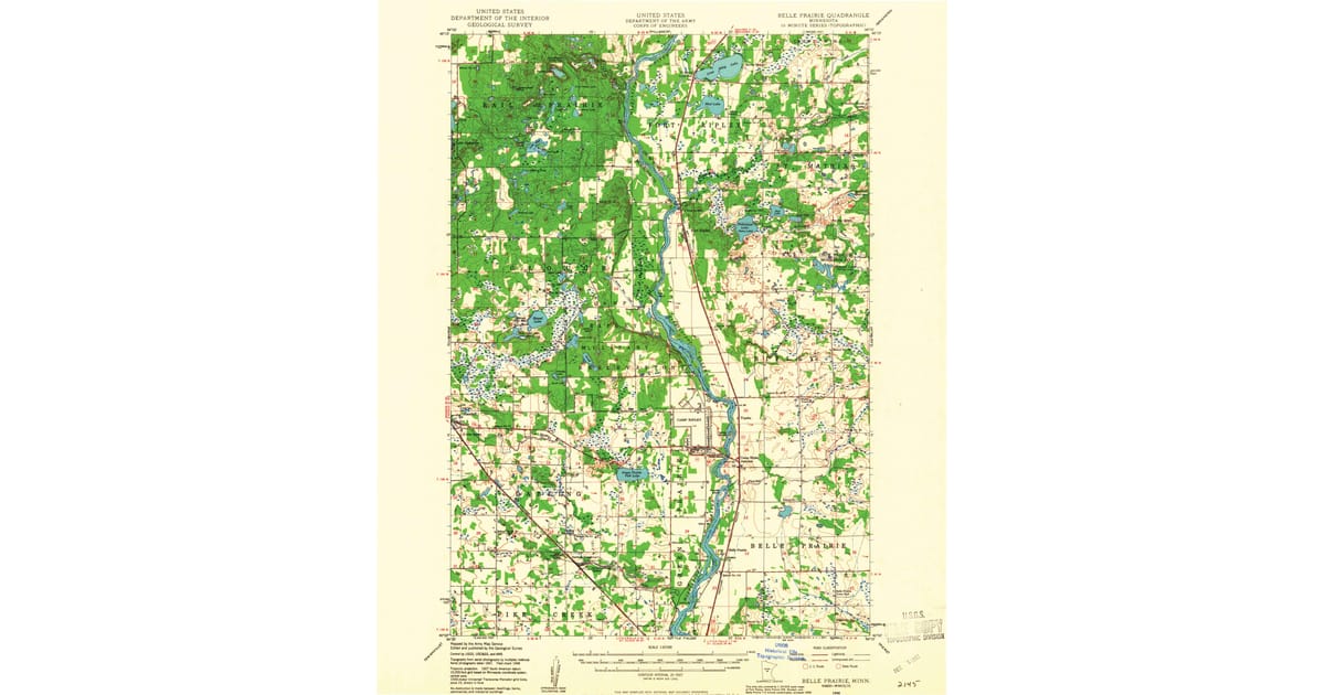 Old Maps of Camp Ripley Junction, MN for Academic Research | Pastmaps