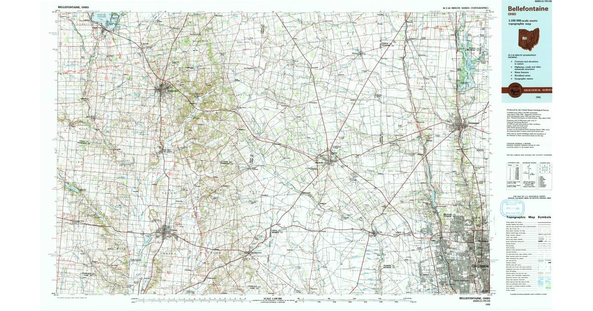 1990s Maps of Franklin County, OH | Pastmaps