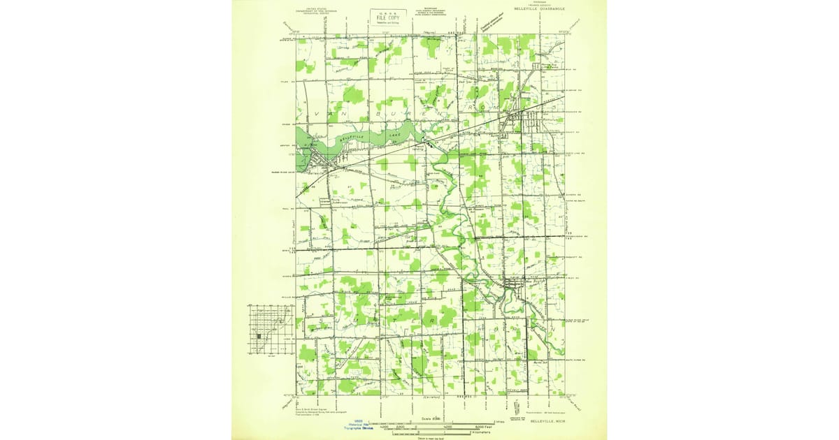 1930s Maps of Sumpter Township, MI | Pastmaps