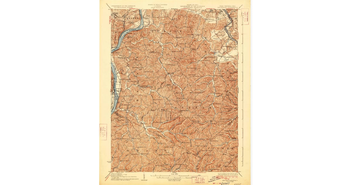 1926 Map of Belleville, Wood County, WV — High-Res | Pastmaps