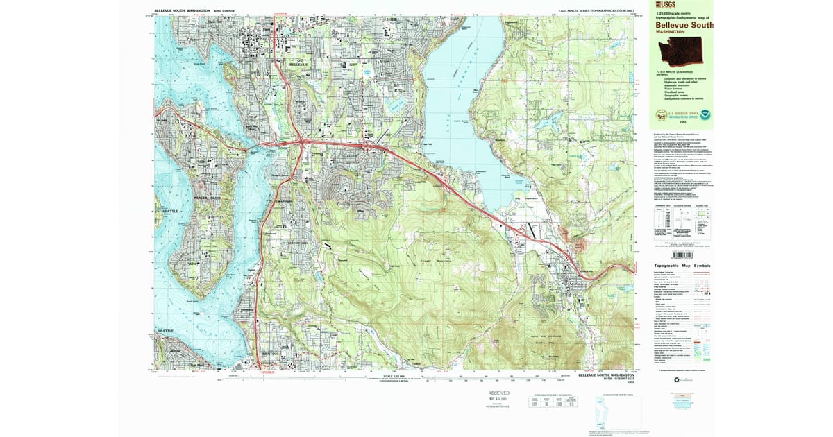 1980s Maps of Renton, WA | Pastmaps