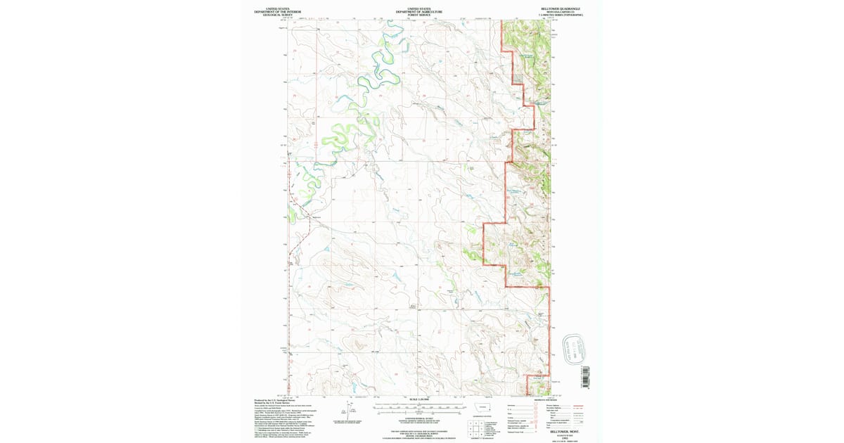 1990s Maps of Carter County, MT | Pastmaps
