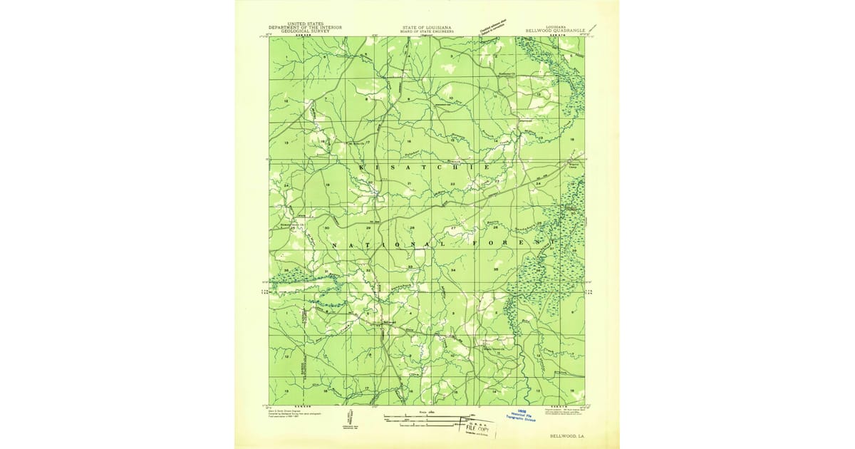 Old Maps of Bellwood, LA | Pastmaps