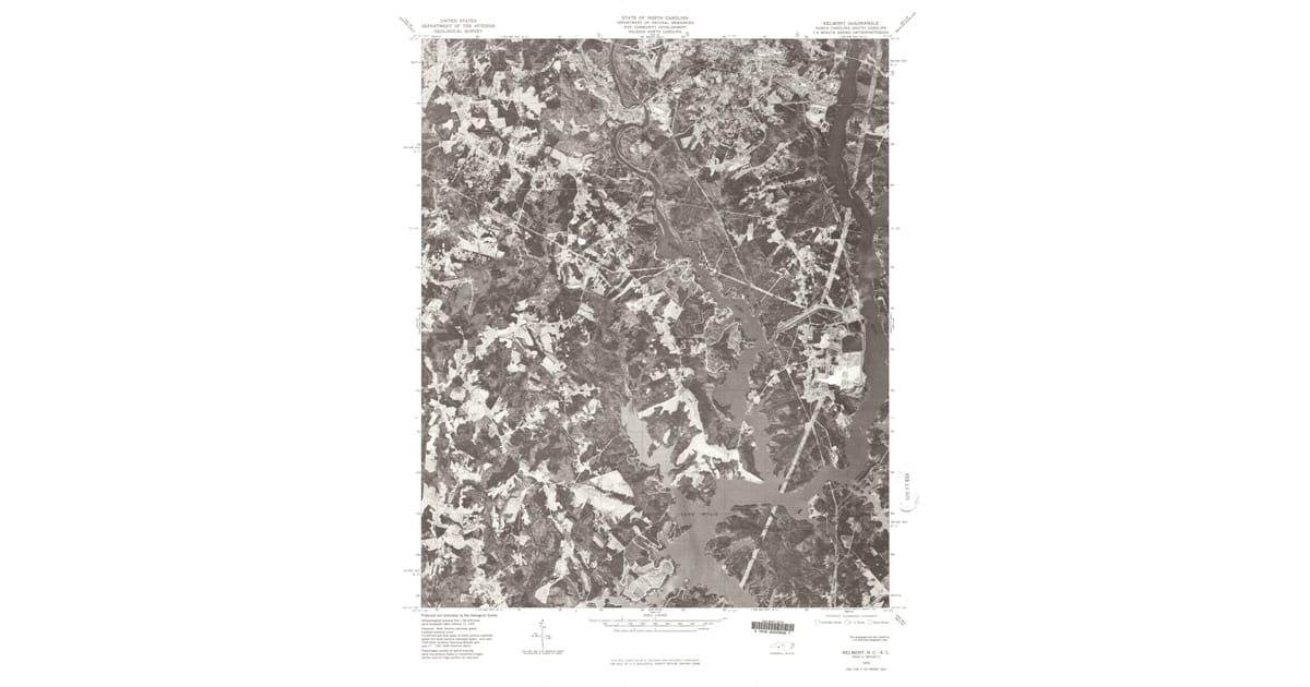 1976 Map of Belmont, NC — High-Res | Pastmaps