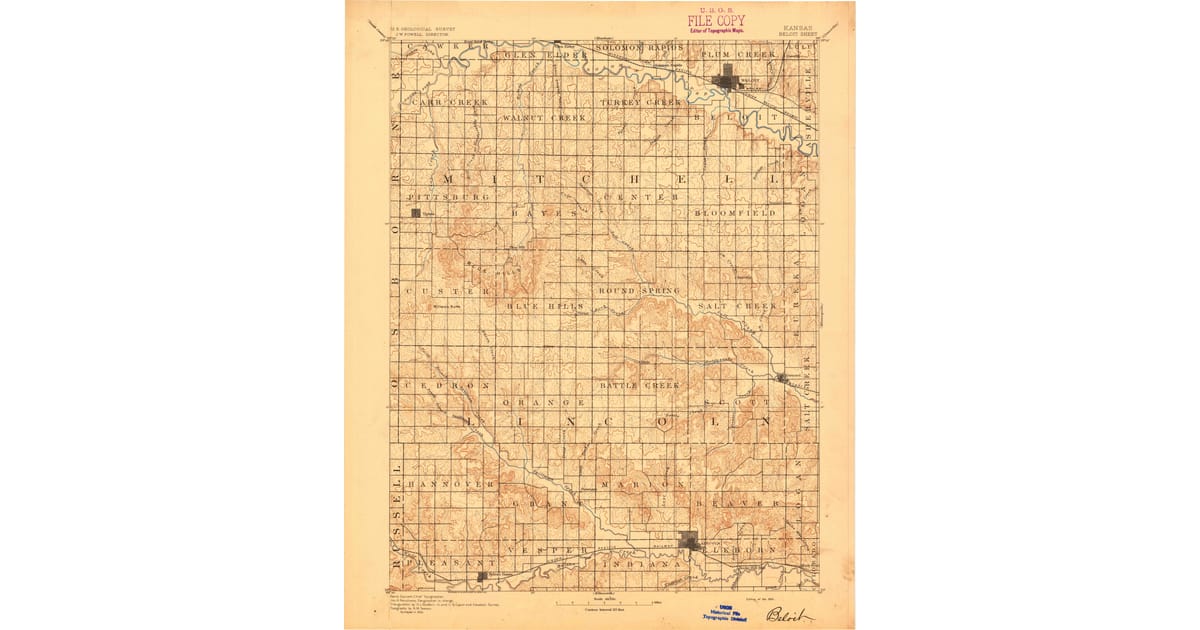 Old Maps of Goldenrod, KS | Pastmaps