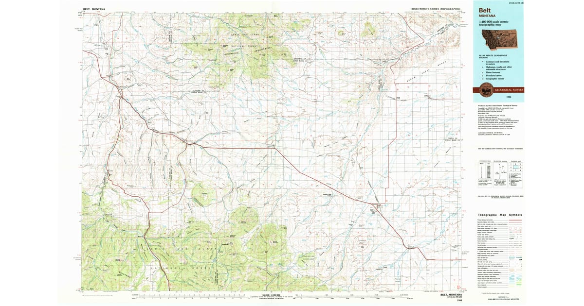 1980s Maps of Meagher County, MT | Pastmaps