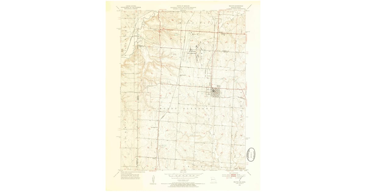 1953 Map of Belton, MO — High-Res | Pastmaps