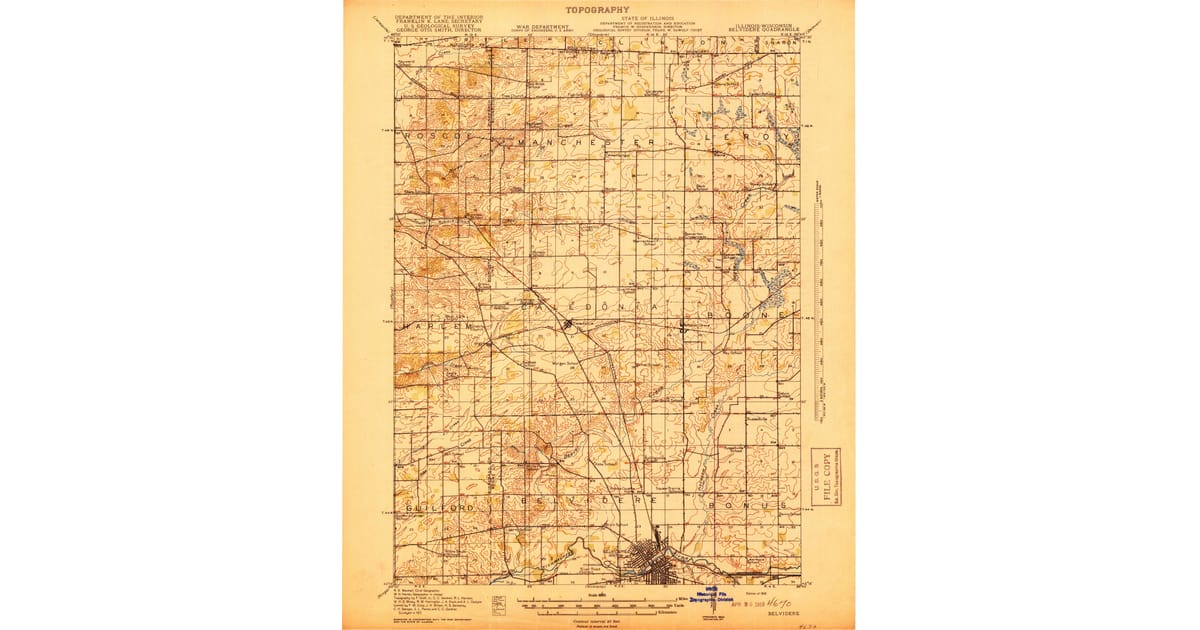 Old Maps of Boone County, IL for Academic Research | Pastmaps