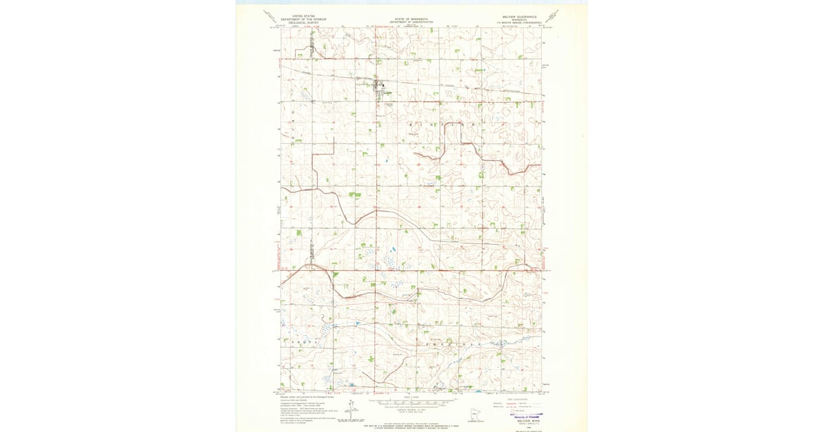 1965 Map of Belview, MN — High-Res | Pastmaps