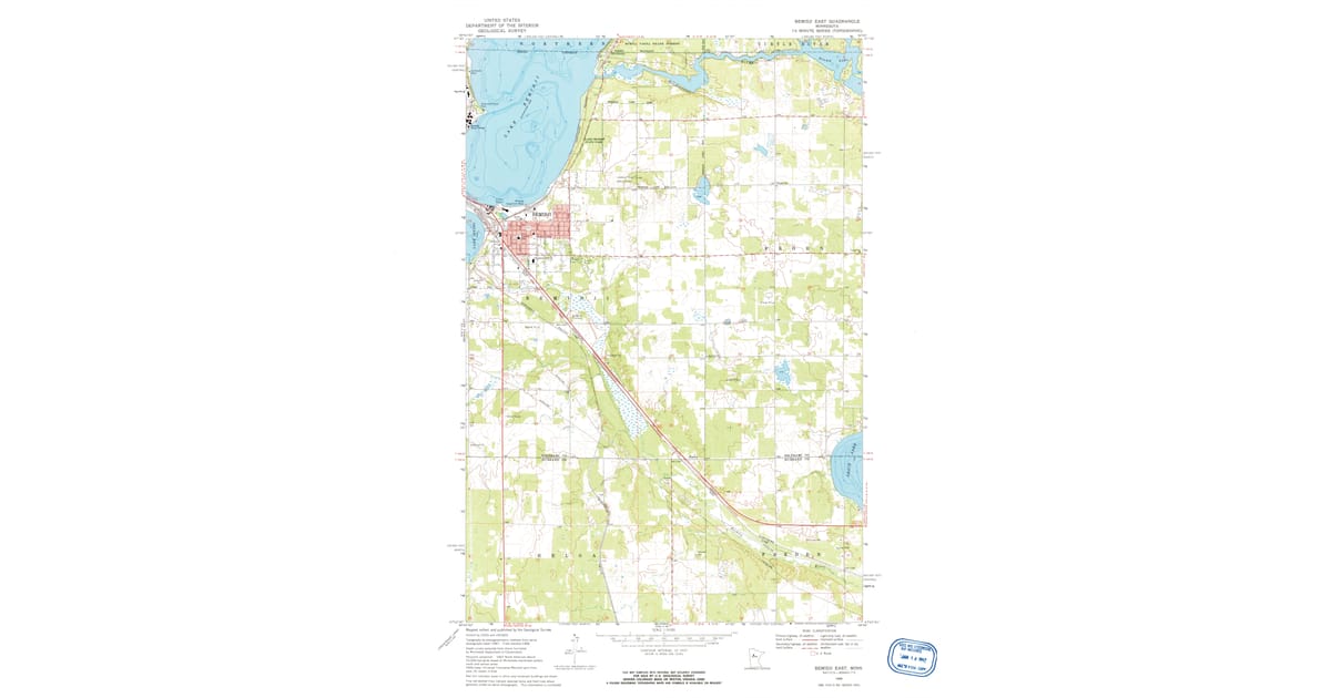 1960s Maps of Bemidji, MN | Pastmaps